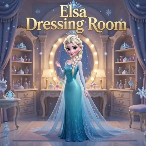 Play Elsa Dressing Room - girls - Free online game